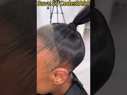 Game Changer!👌🏾Frontal Install wHigh Ponytail Invisible Lace For Hairline #ElfinHair