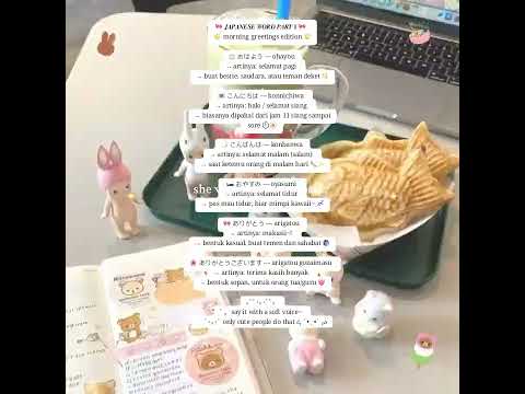 Learn 5 Japanese Words for Beginners 🧋💬 | Cute & Calm Study Vibes