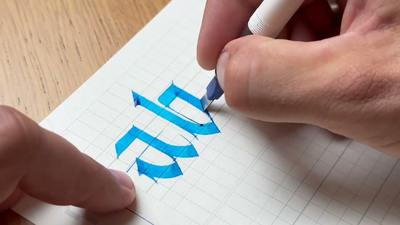 A Z Modern Gothic Calligraphy