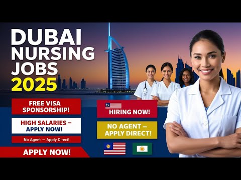 Dubai Nursing Jobs 2025 | Free Visa Sponsorship & High Salaries! | Apply Now β Top Hospitals Hiring