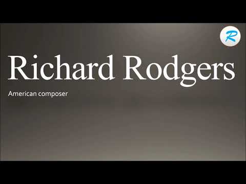 How to pronounce Richard Rodgers