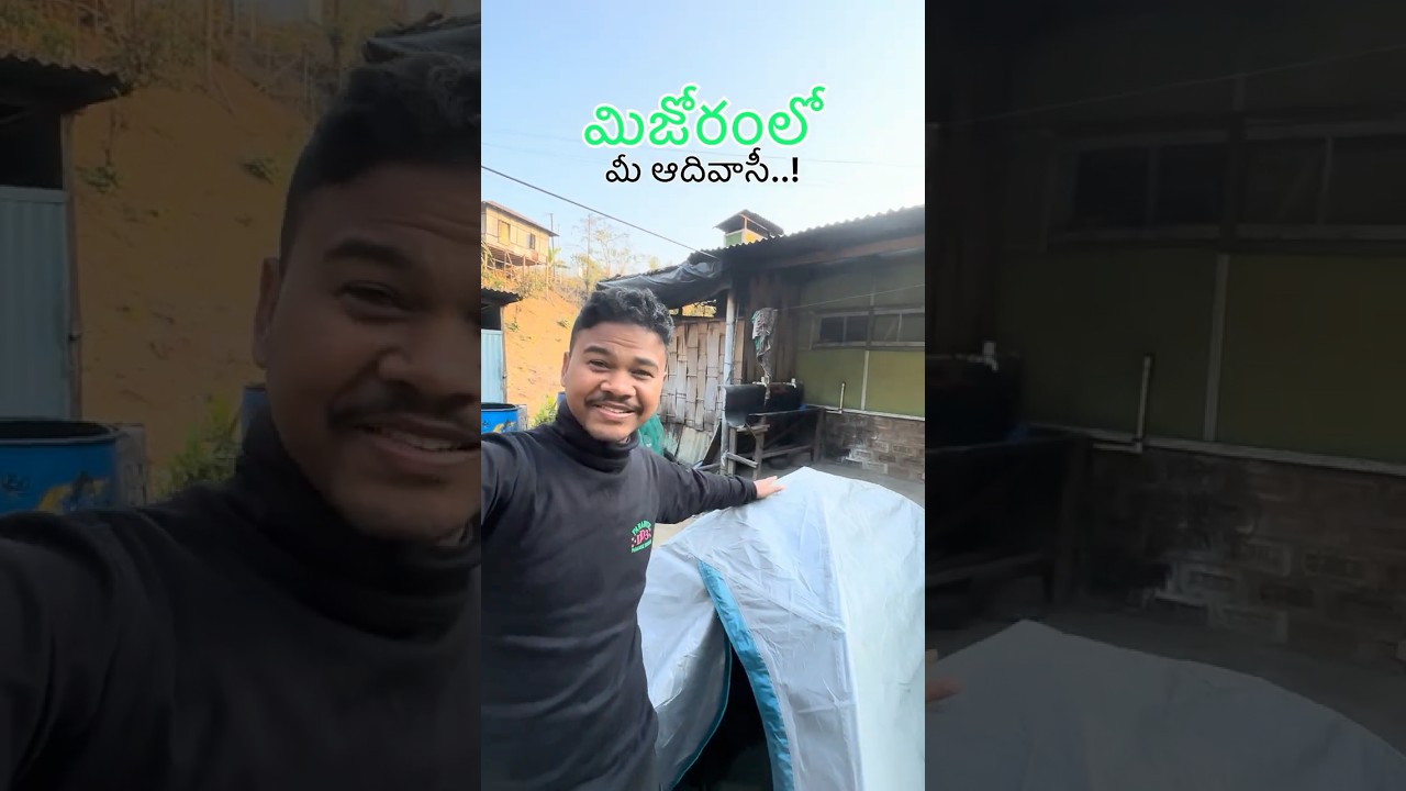 I pitched a tent in front of the Mejo tribe's house🥰🥰 | Full video on Mini Explore Youtube Channe...