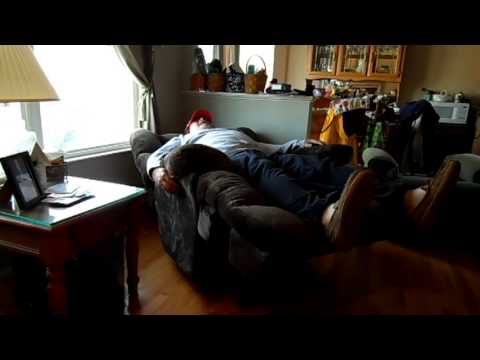 My new Catnapper Layflat Recliner in action!