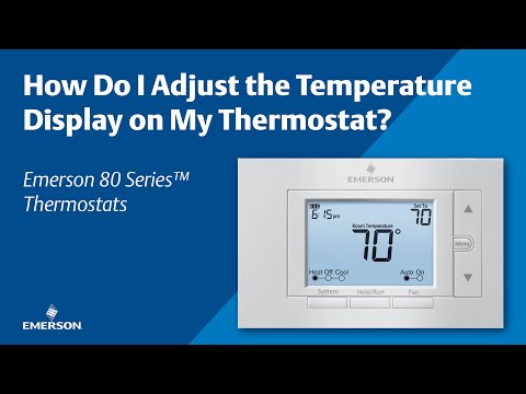 Emerson 80 Series | How Do I Adjust the Temperature Display on My Thermostat