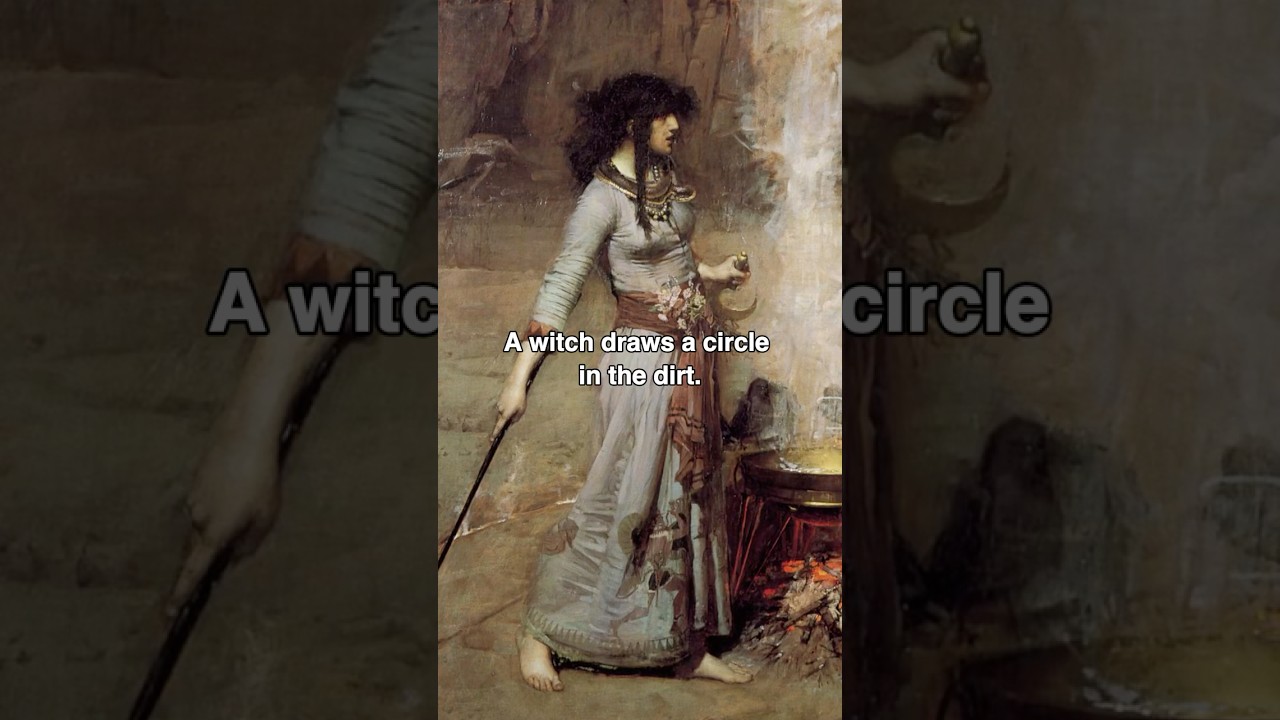 She casts a spell of protection 🐍🔥 #arthistory #artanalysis #artshorts