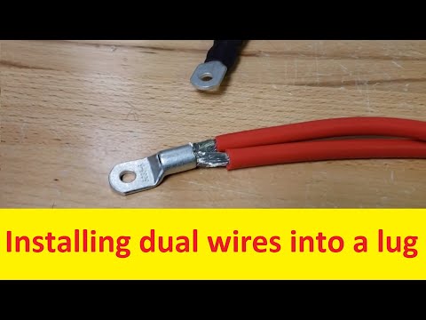 How to insert dual cables into a single lug - Battery Cables
