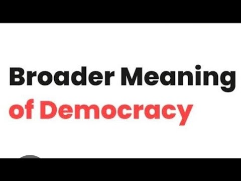 Broader Meaning of Democracy #tamil #democracy #class8