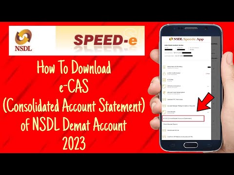 How To Download e-CAS (Consolidated Account Statement) of NSDL Demat Account 2023 | NSDL Speede App