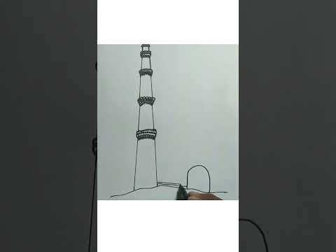 qutub minar banaye drawing arts #qutub #draw