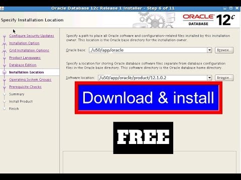 how to install Oracle 12c Database for window 7 window 8 Win 10 ( DOWNLOAD FREE )