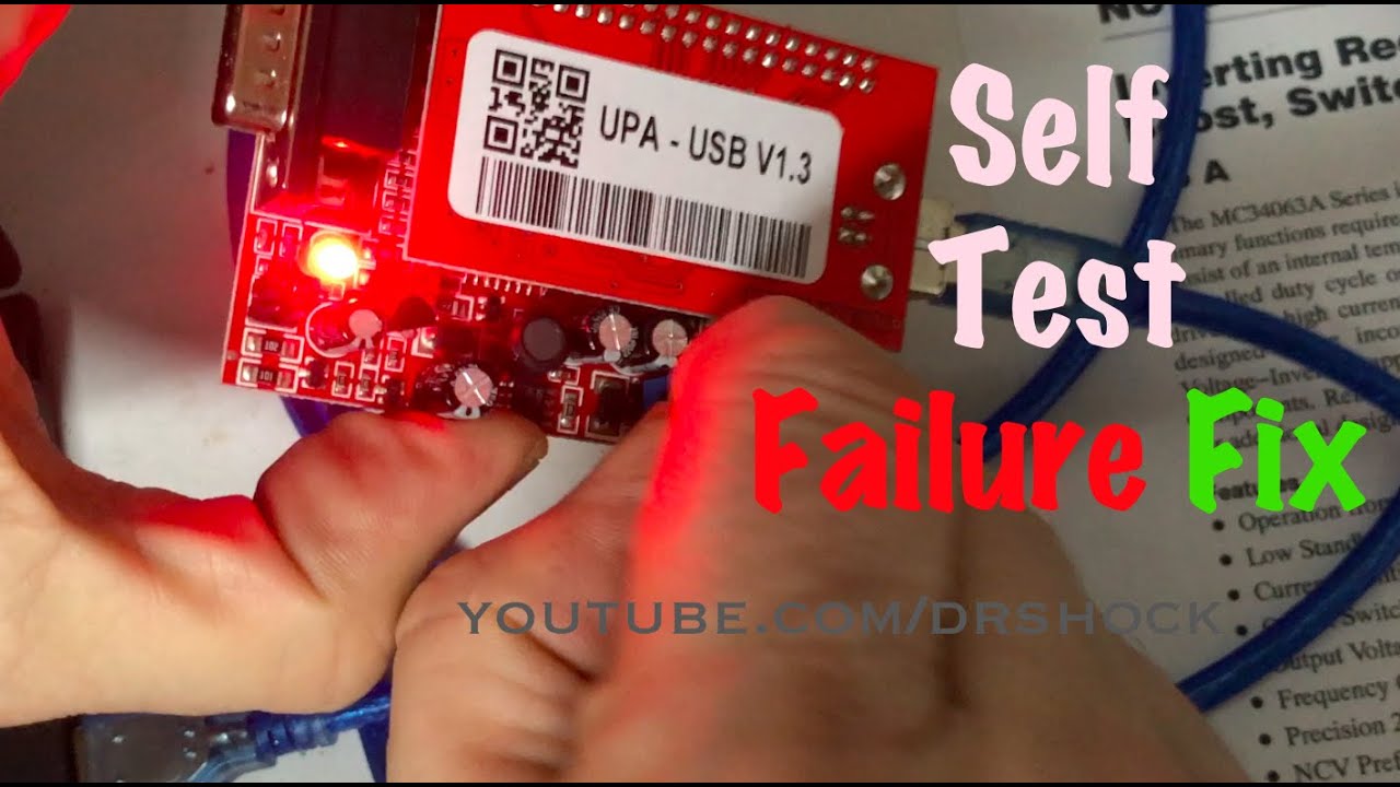 UPA USB V1.3 Programmer Clone Self Test Failure for Test3 Test5 Test7 Voltage Adjustment Fix