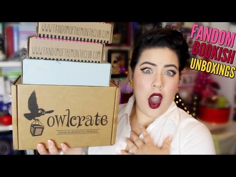 FANDOM & BOOKISH UNBOXINGS + HARRY POTTER WAND MAKEUP BRUSHES