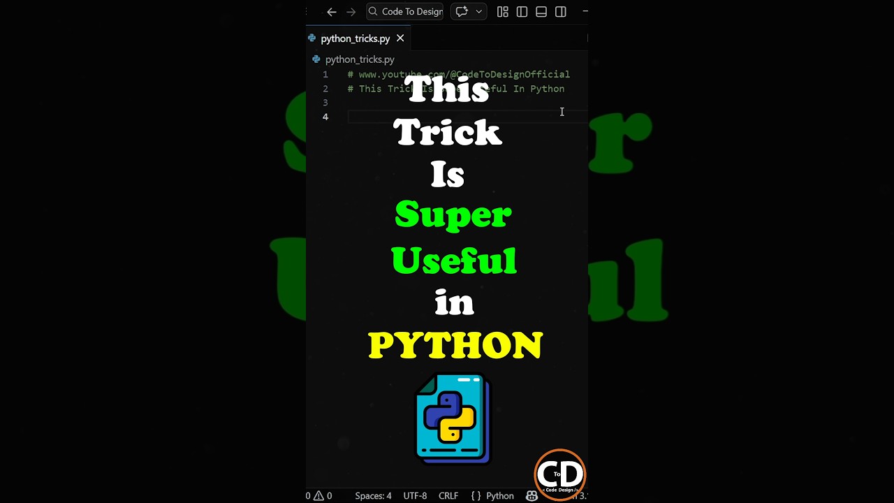 This Trick Is Super Useful In Python.  #python #coding #programming