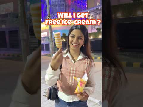 Will i get free ice-cream ? 😥😻#foodchallenge #food #icecream #foodblogger