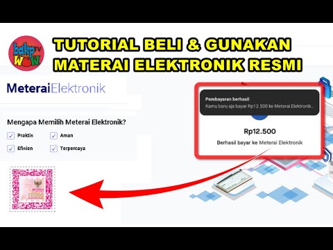 Cara Lengkap Beli dan Gunakan e-Materai Elektronik