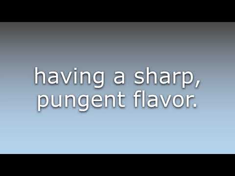 What does Tangy mean?