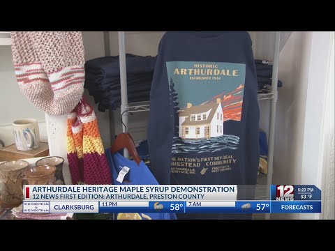 Arthurdale Heritage maple syrup demonstration