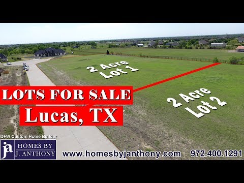 Texas Lots For Sale! Lucas, TX - Lovejoy ISD - Konrad Ranch - Homes By J. Anthony