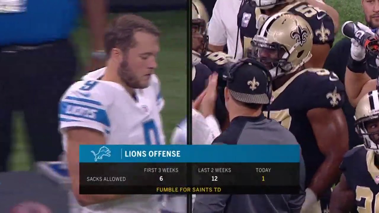 Detroit Lions vs New Orleans Saints 2017 Week 6