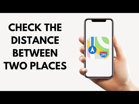 HOW TO CHECK THE DISTANCE BETWEEN TWO PLACES IN APPLE MAPS