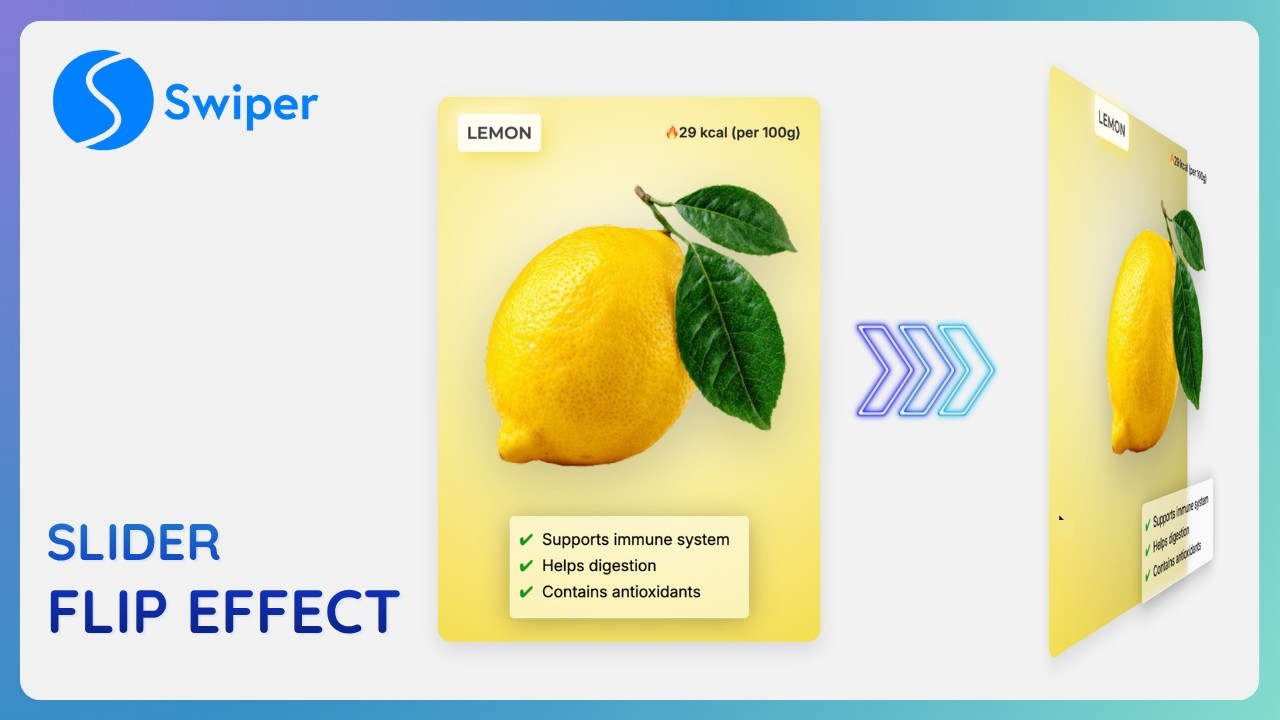 Swiper JS Slider with Flip Effect | 3D Transitions, Autoplay & Responsive Layout #swiperjs