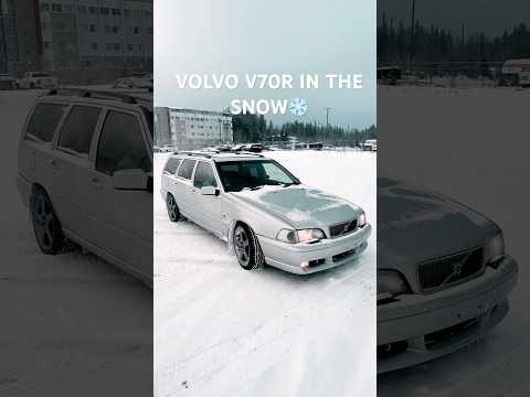 VOLVO V70R WINTER DRIFTING❄️🛝 #volvo #drift #winter #s60r #turbo