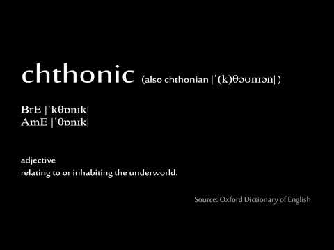 How to pronounce - chthonic