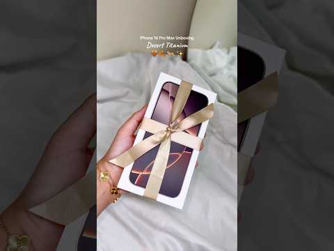 iPhone 16 Pro Max Desert Titanium β Unboxing the Latest Flagship!