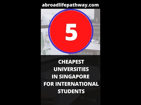 5 Cheapest Universities in Singapore for International Students #studyInSingapore #shorts