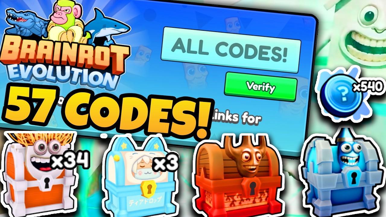 All *NEW* Working Codes In Brainrot Evolution Update! (57 Codes!)