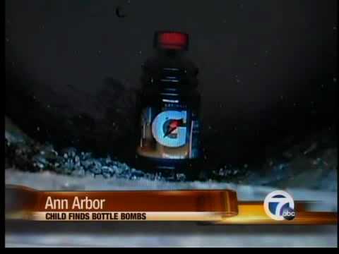 Bottle bombs found in Ann Arbor