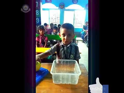 Opposite words activity by LKG students.