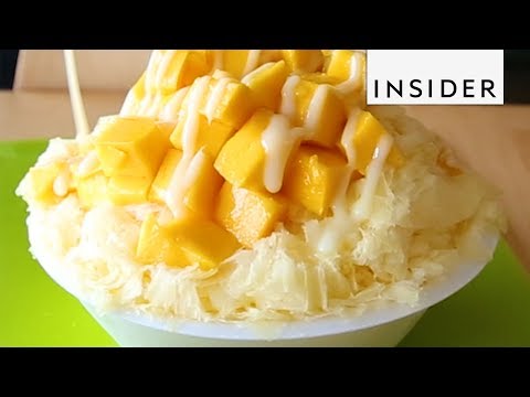 Mango And Coconut Milk Shaved Ice