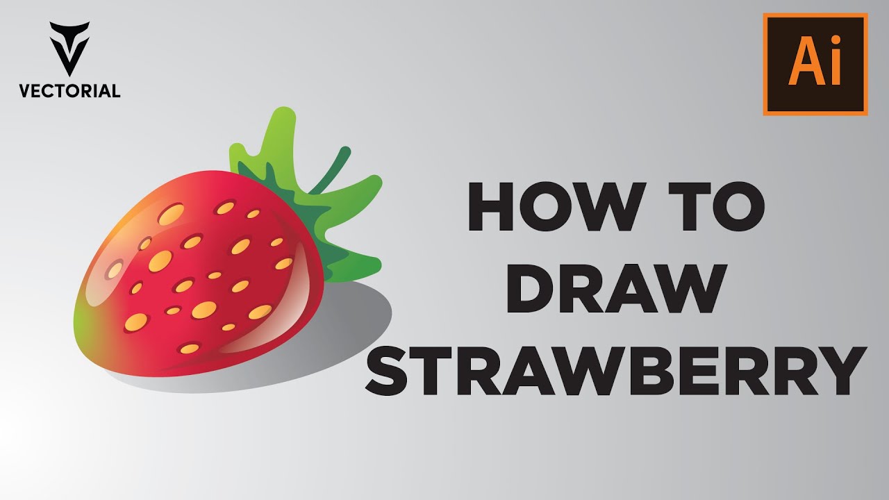 How to Draw Strawberry in Adobe Illustrator