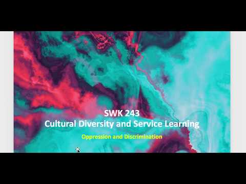 243 Wk 2: Oppression and Discrimination