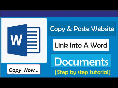 How To Copy And Paste A Website Link into A Word Document