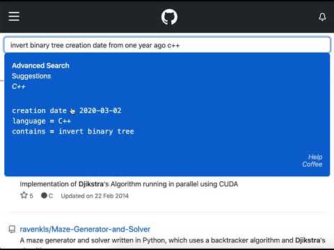 GitHub Advanced Search made easy with NLP