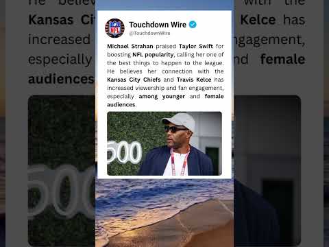 Michael Strahan: "Taylor Swift is GREAT for the NFL!" 🏈📈 #nfl2025 #shorts