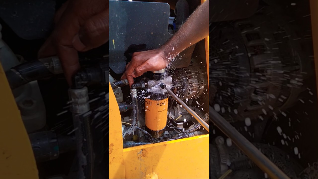 JCB primary fuel filter aur removal