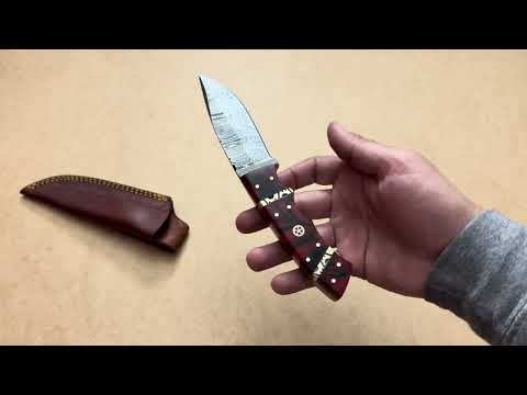ASH D723ER Damascus steel handmade hunting skinner Bushcraft knife 8 5 inches