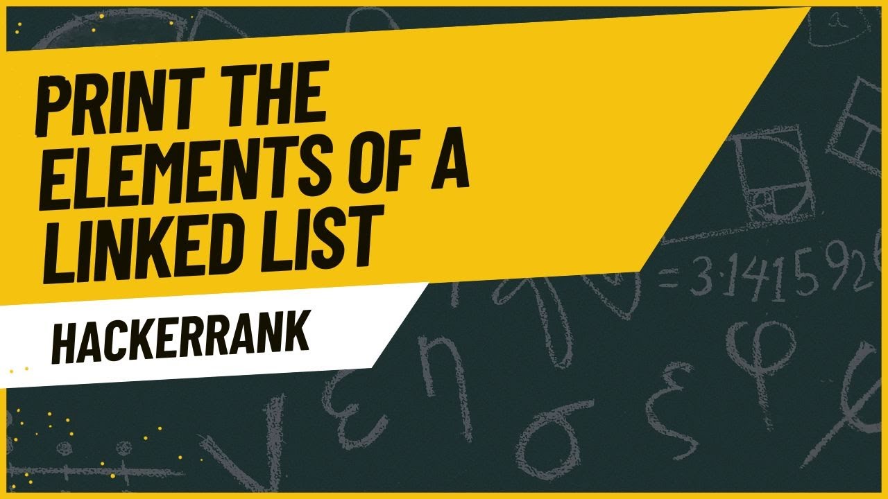 Print the Elements of a Linked List | Linked List | HackerRank Java Solution |