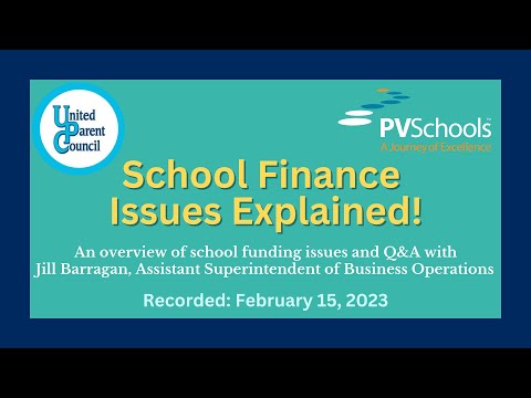 School Finance Issues Explained!