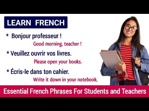 How to Speak French in the Classroom !! Essential French Phrases For Students and Teachers.