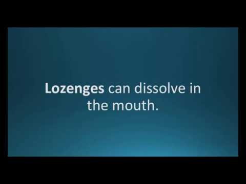How to pronounce lozenge (Pharmcabulary for Memorizing Pharmacology Flashcard)