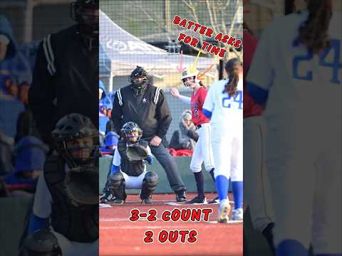 🥎🤔 Should Timeout Have Been Granted? #shorts #softball #umpire
