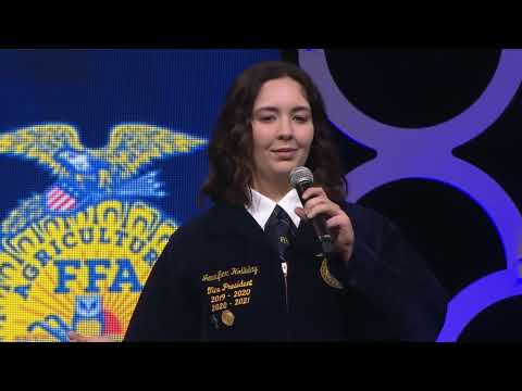 Secretary Speeches - 94th Iowa FFA State Leadership Conference