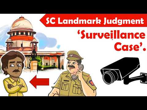"Surveillance Case" | Right to Privacy | Supreme Court Landmark Judgement.