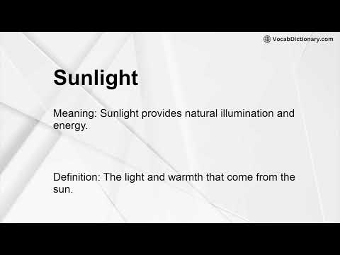 Sunlight Meaning