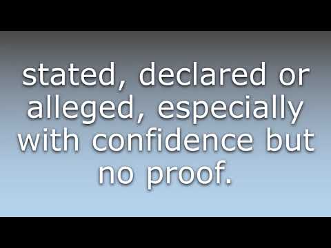 What does Asserted mean?