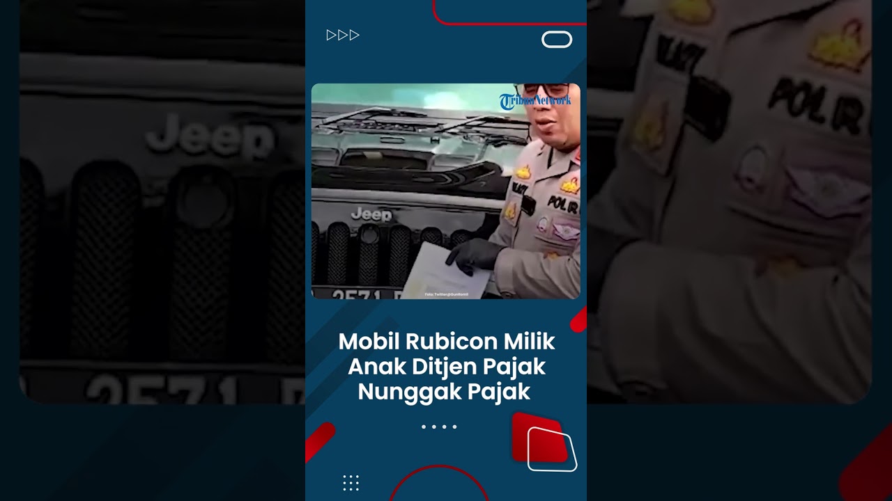 Terungkap! Mobil Rubicon yang Dipakai Mario Dandy Nunggak Pajak ...